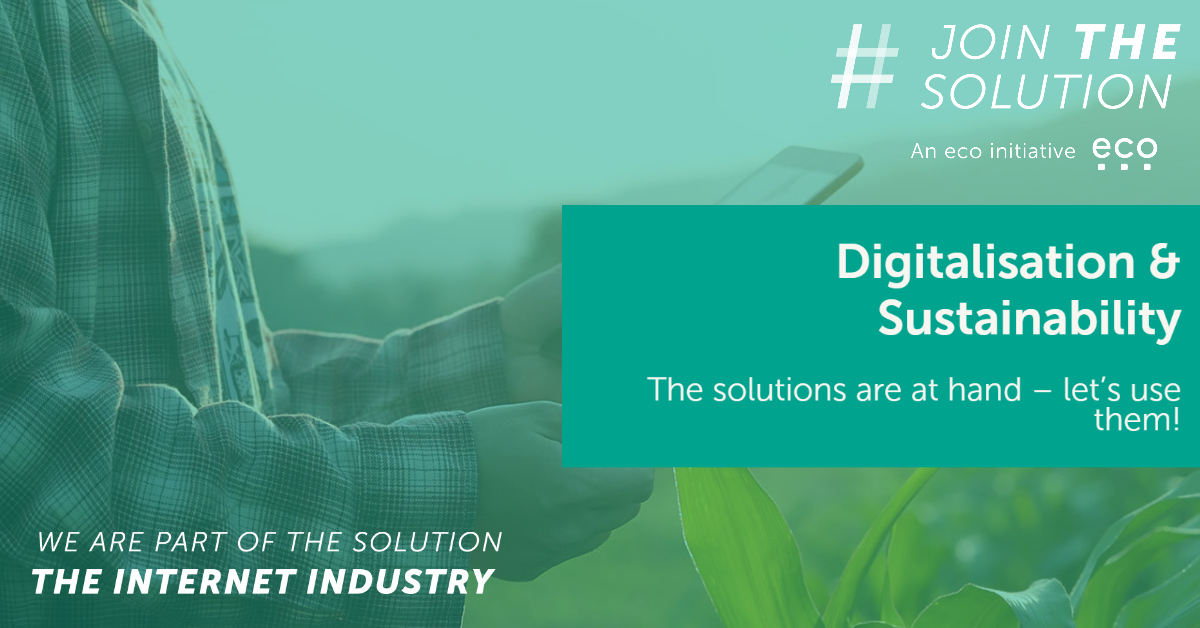 Digitalisation and Sustainability - eco Digitalisation and Sustainability - eco